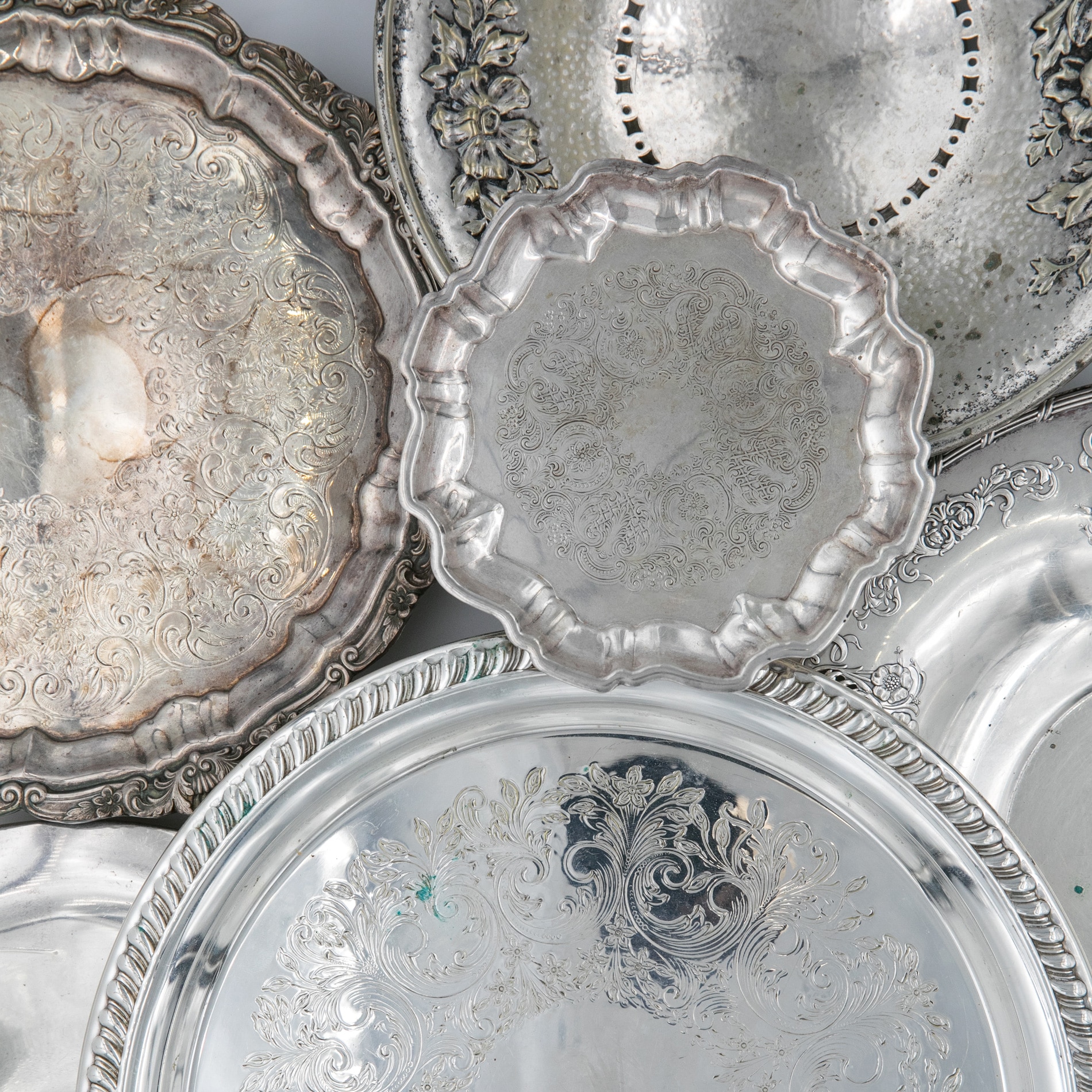 Serving Trays - Silver